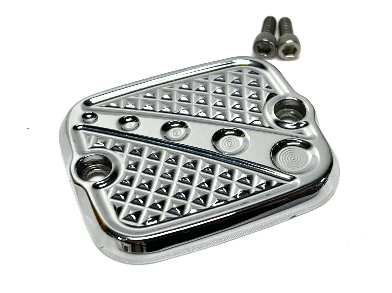 [#2400-10] Chrome-E-O Front Brake Master Cylinder Cover for Harley ...
